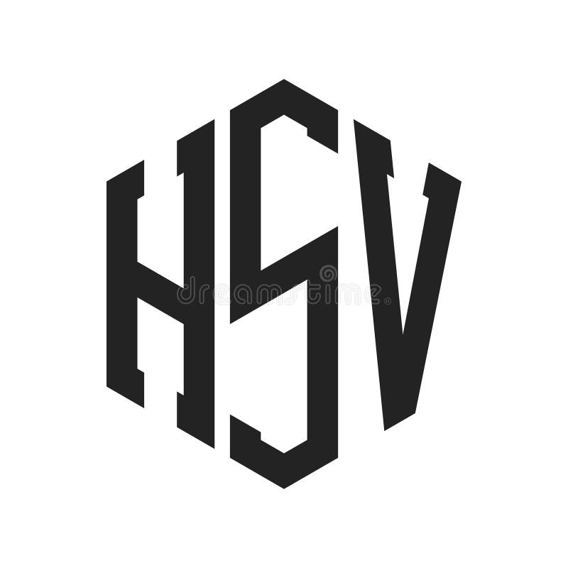 HSV Logo Design. Initial Letter HSV Monogram Logo Using Hexagon Shape ...