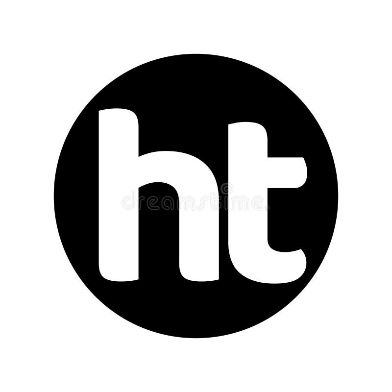 HT Company Name Initial Letter Monogram. HT Icon Stock Vector ...