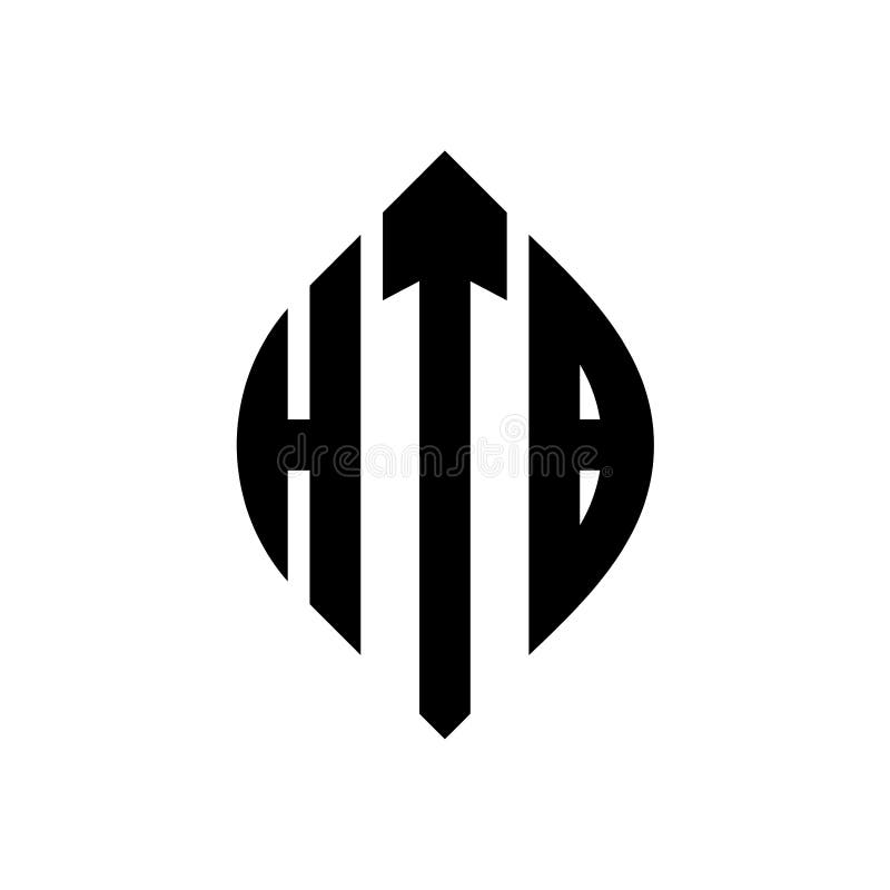 HTB Circle Letter Logo Design with Circle and Ellipse Shape. HTB ...