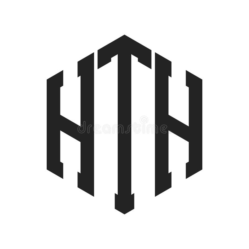 HTH Logo Design. Initial Letter HTH Monogram Logo Using Hexagon Shape ...