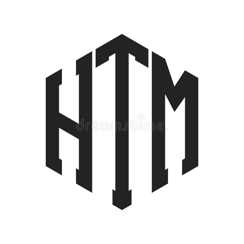 HTM Logo Design. Initial Letter HTM Monogram Logo Using Hexagon Shape ...