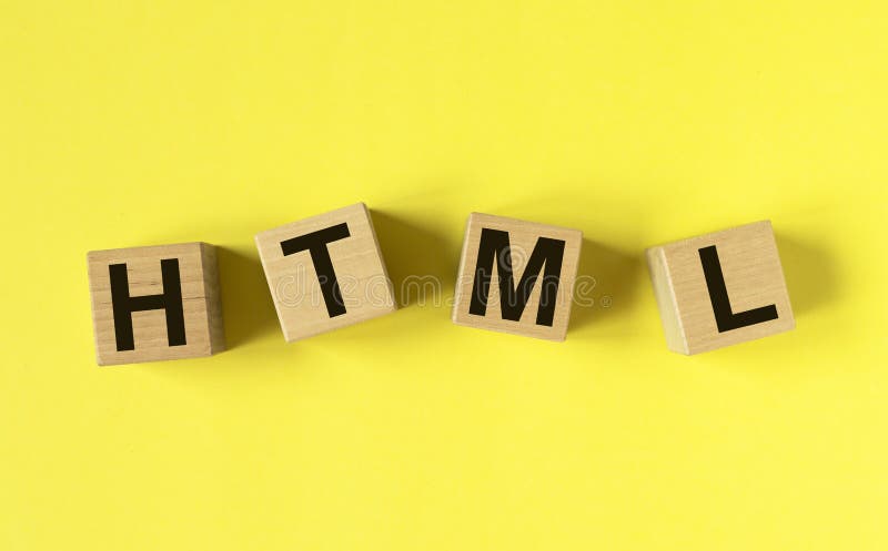 Html acronym in wood type stock photo. Image of white - 31805722