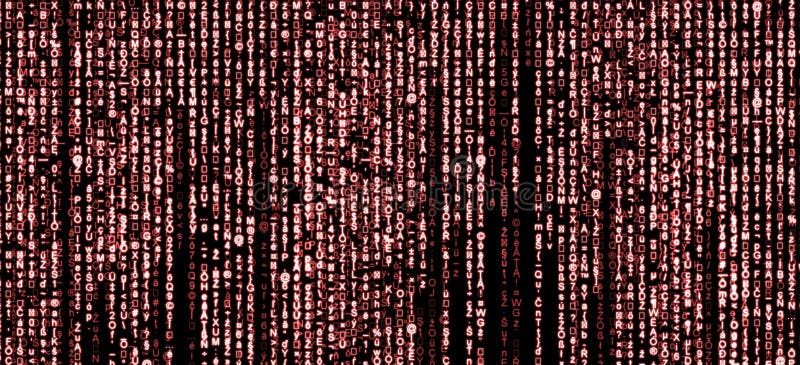 Html or Binary Code and Computer Technology Concept Stock Illustration ...