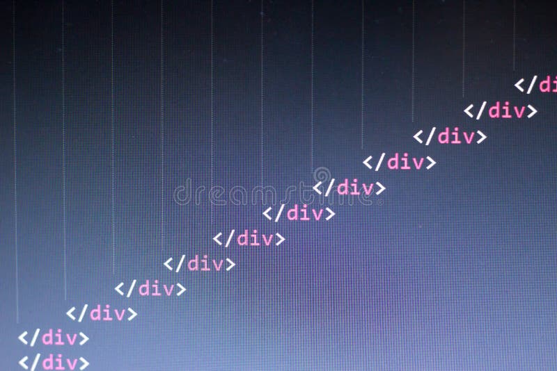 Html Code Computer Programming Source Code Abstract Screen Of Web Developer Digital