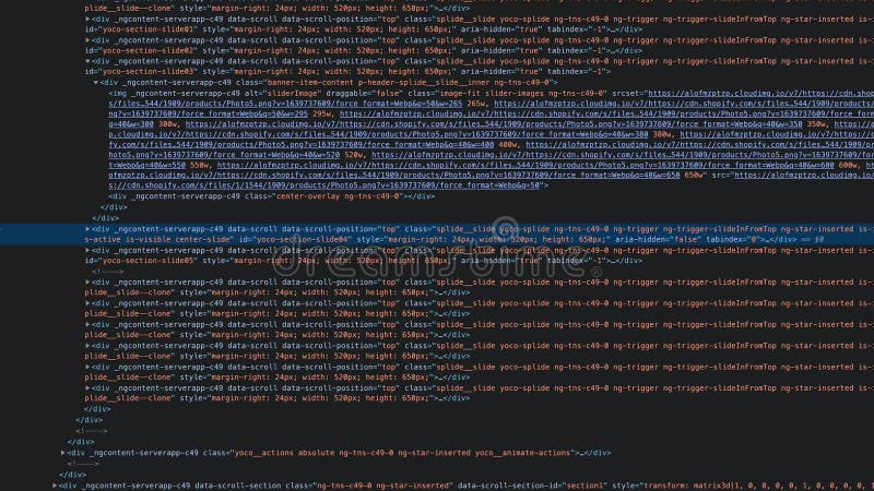 Html Code On The Computer Screen Software Developer Scrolling Programming Code Abstract