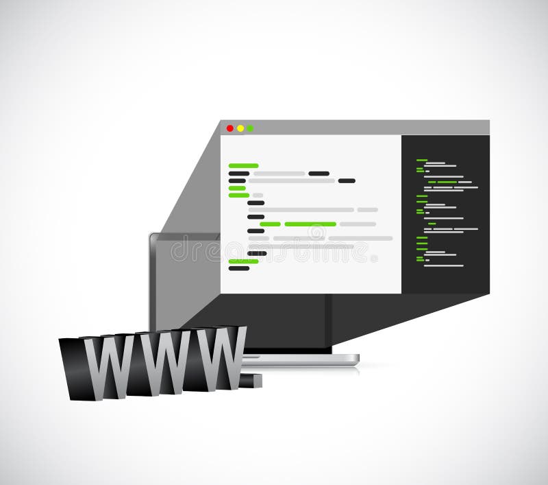 HTML Code on Laptop Screen Design Graphic Concept. Stock Illustration ... HTML Code on Laptop Screen Design Graphic Concept. Stock Illustration ...
