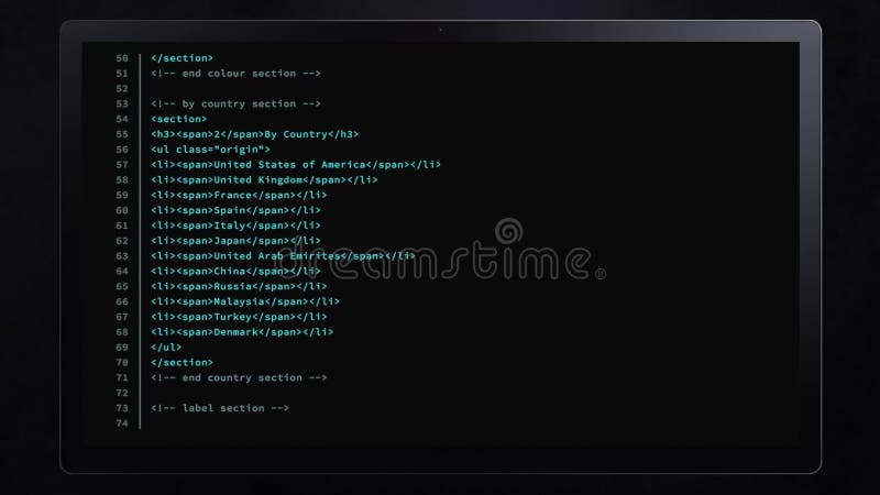 Javascript Source Code on Screen Stock Footage - Video of binary ...
