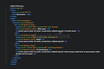Coding Html Stock Illustrations – 19,683 Coding Html Stock ...