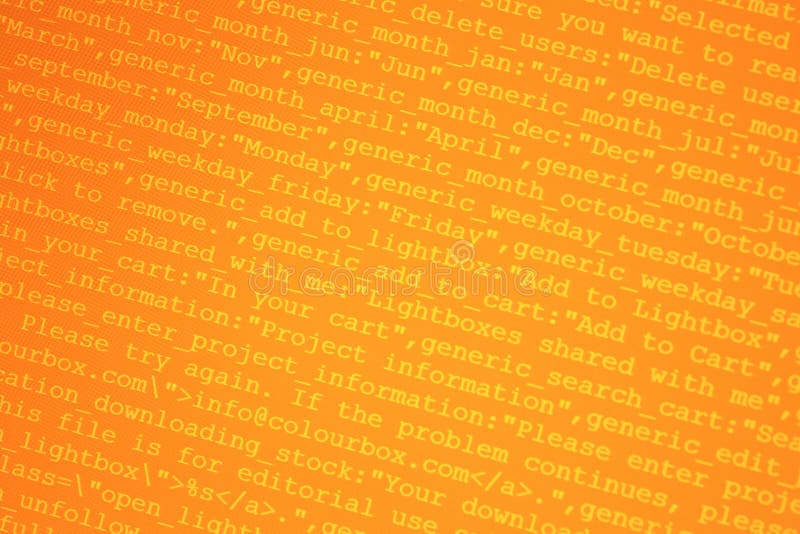 HTML codes stock photo. Image of closeup, network, abstract - 42855786