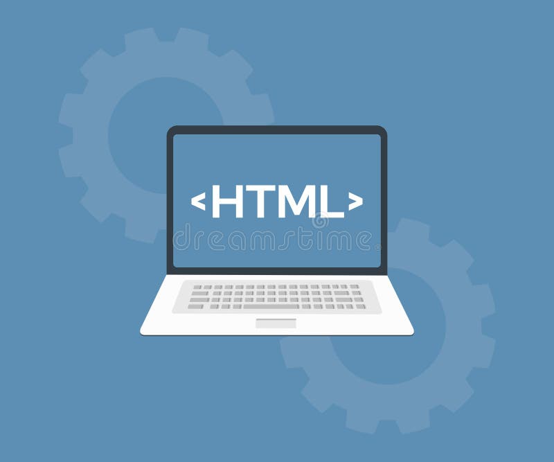 Html Coding Concept Web Application Development Logo Design Coding Html And Programming On