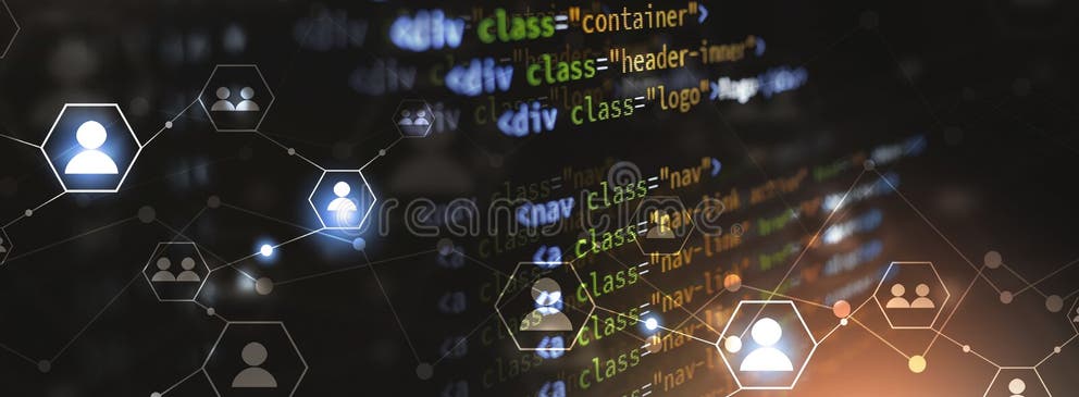 Html coding web language stock illustration. Illustration of service - 244957000