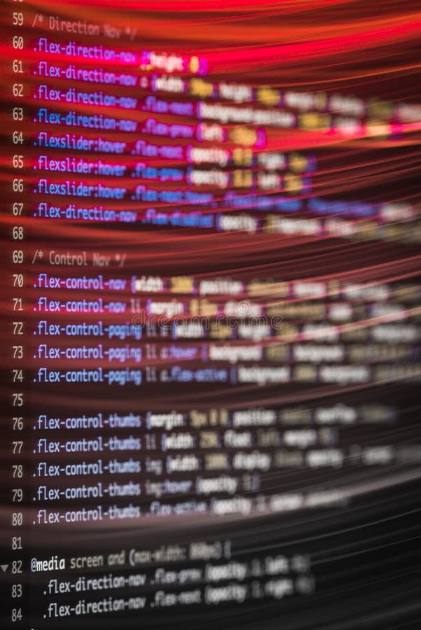 HTML and CSS Code on Laptop Screen. Stock Photo - Image of document ... HTML and CSS Code on Laptop Screen. Stock Photo - Image of document ...