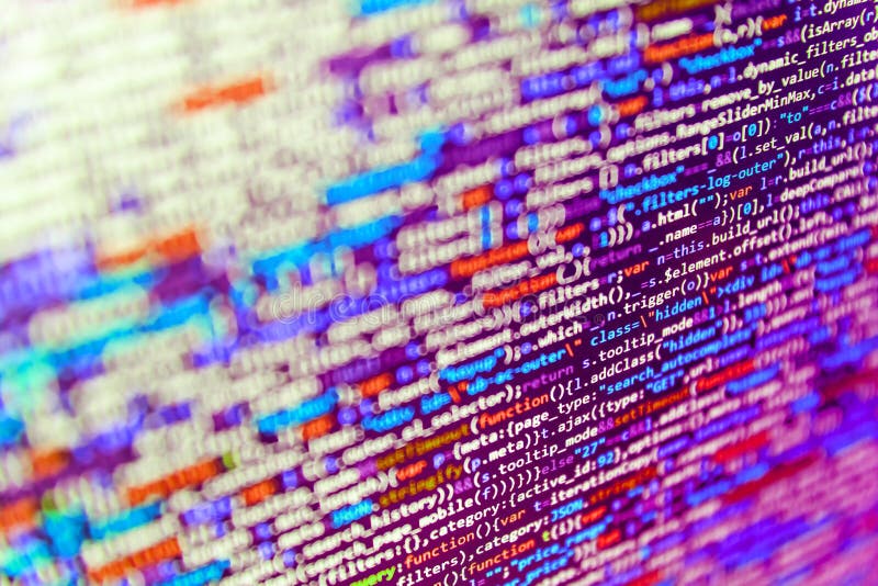 Html And Css Code Developing Screenshot Concept Of Security Programming And Hacking Deep