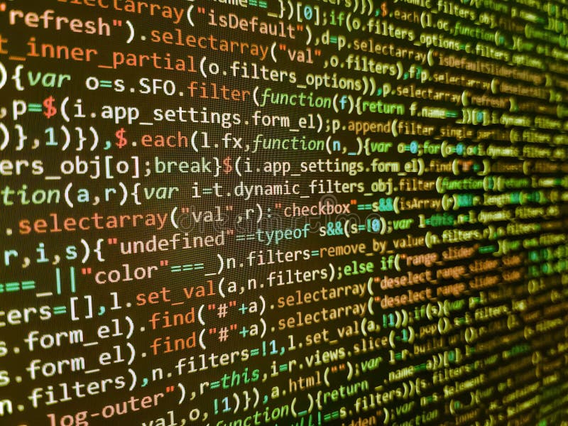 Html And Css Code Developing Screenshot Software Engineer At Work