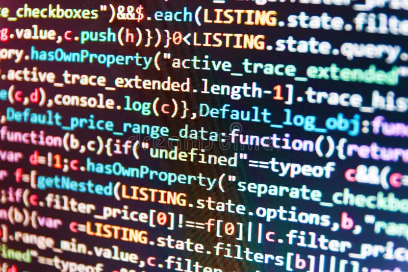 HTML5 in Editor for Website Development. Project Managers Work New Idea ...
