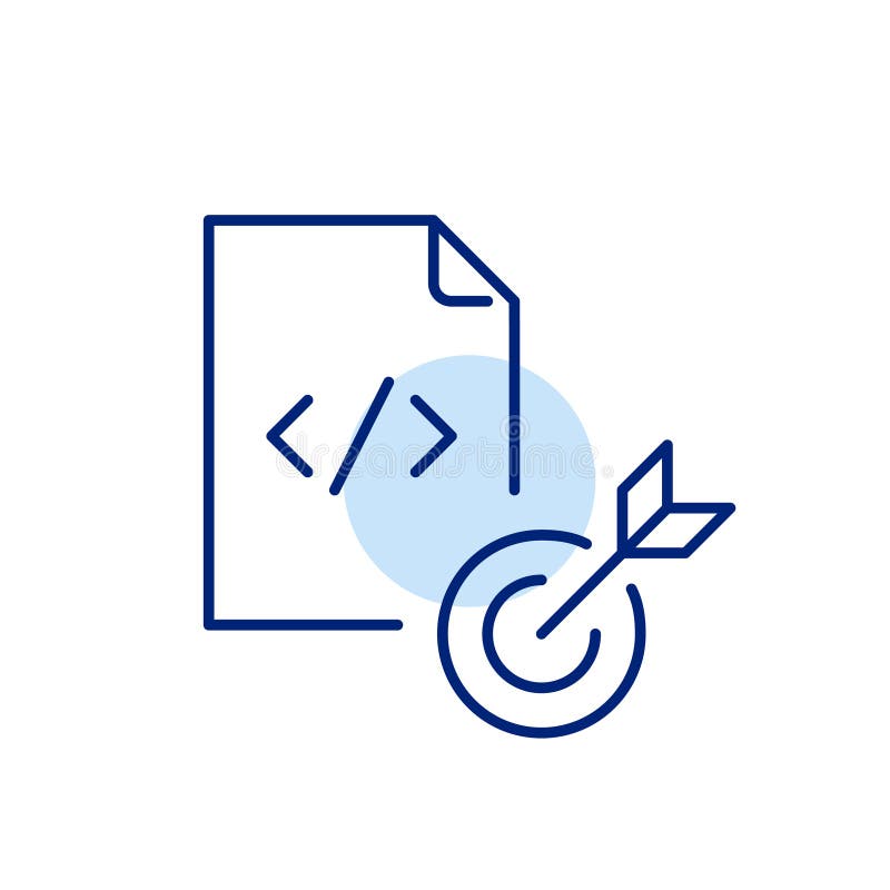 Html File and Arrow Hitting Target. Targeted Web Development, Focused ...