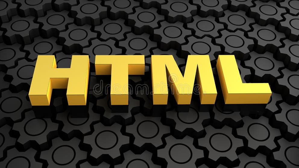 HTML - HyperText Markup Language Stock Illustration - Illustration of ...