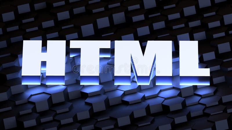 HTML - HyperText Markup Language Stock Illustration - Illustration of ...