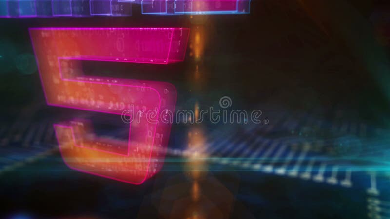 Html5 Symbol Abstract Loopable Animation Stock Footage Video Of Business Html5 206760840