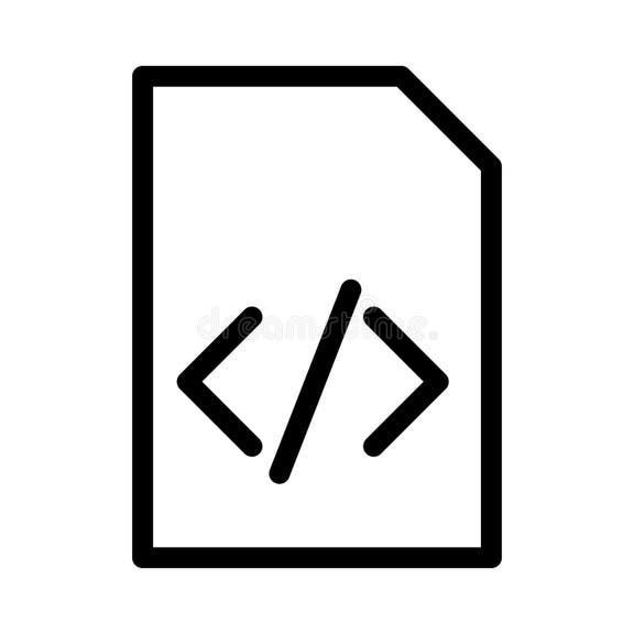 HTML script icon stock vector. Illustration of program - 330249454