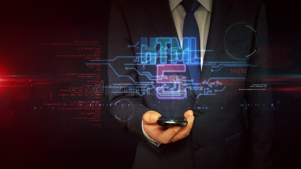 HTML5 Symbol Abstract Concept 3d Illustration Stock Image - Image of ...