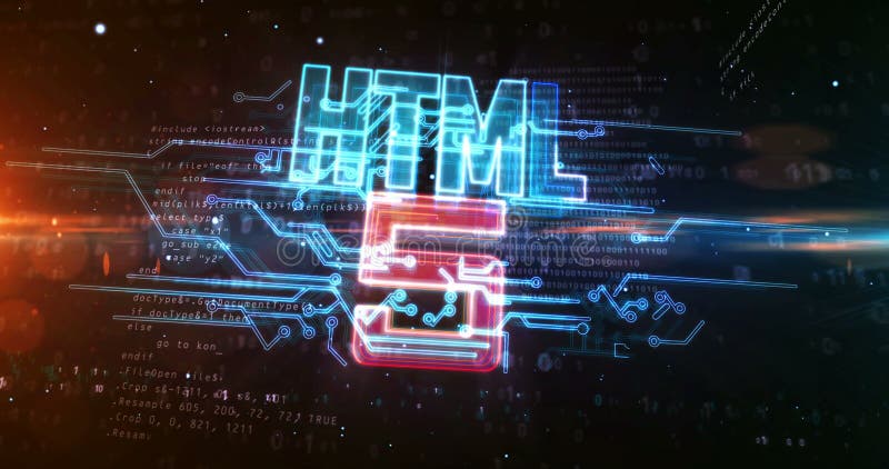 HTML5 Symbol Futuristic Animation Stock Video - Video of board ... HTML5 Symbol Futuristic Animation Stock Video - Video of board ...
