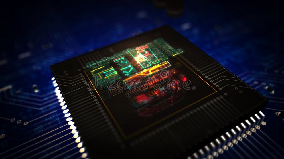 HTML5 Sign Futuristic Illustration Stock Illustration - Illustration of ...