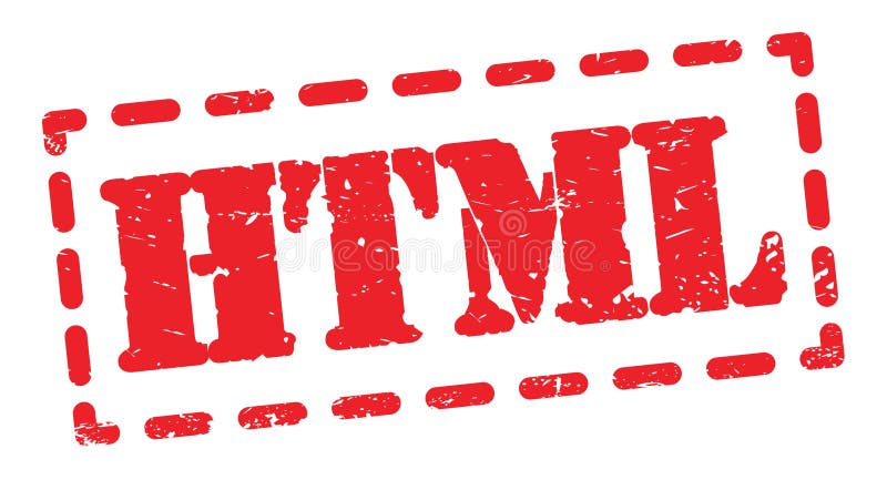 HTML Text Written on Red Stamp Sign Stock Illustration - Illustration ... HTML Text Written on Red Stamp Sign Stock Illustration - Illustration ...