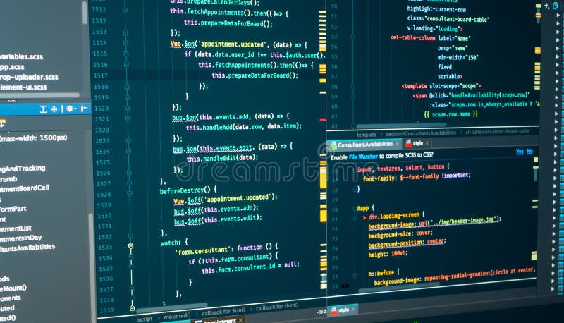 Html Web Code Markup Javascript Programming Coding Script Language For Software Development