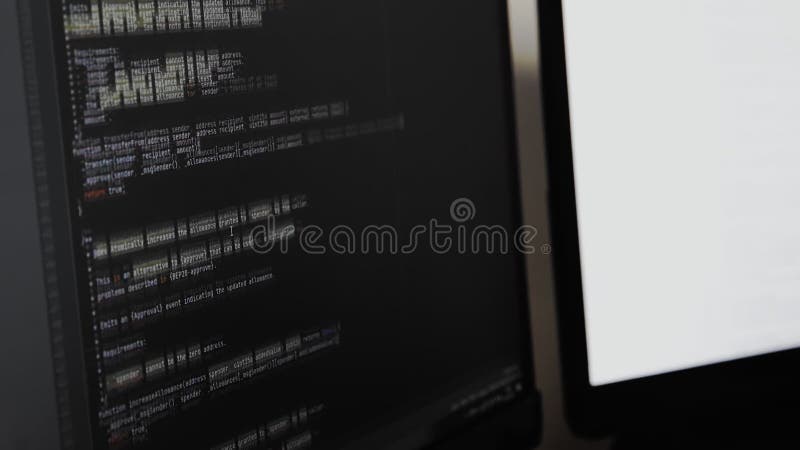 Scrolling The Html Web Page Code Programming Stock Footage Video Of Html Program 243240112