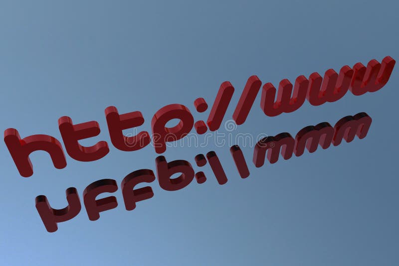 Http address 3D stock illustration. Illustration of render - 11656956