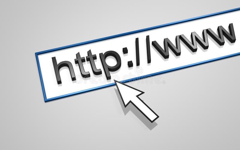 HTTP d'adresse de Web illustration stock. Illustration du digitalement ...