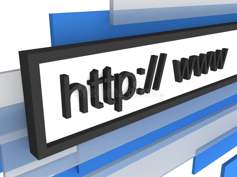 HTTP web bar concept stock illustration. Illustration of data - 21228136