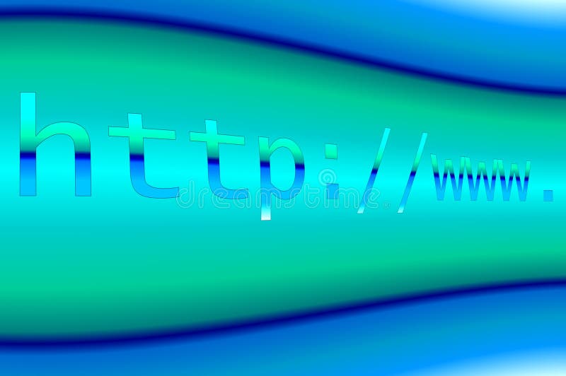 Http Web Search Perspective Effect Icon on Blue Abstract Background ...