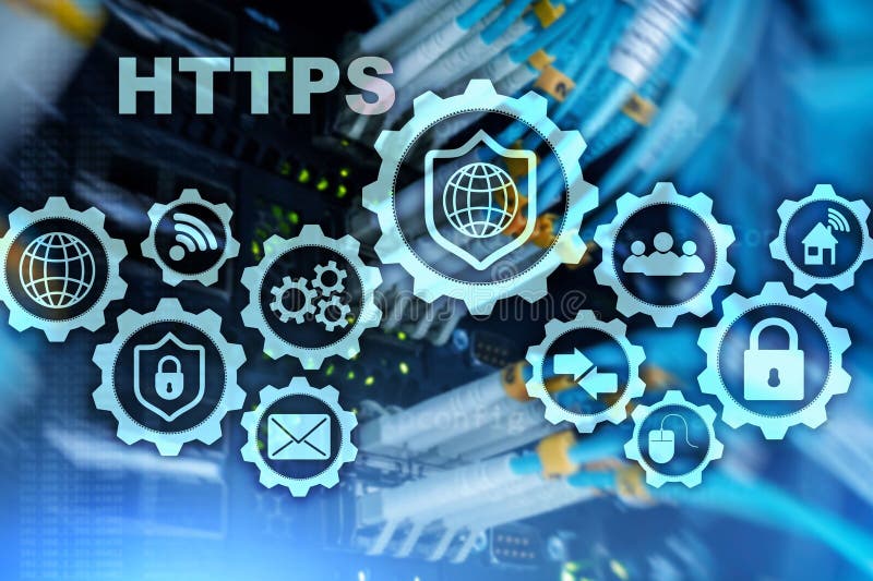 HTTPS, Secure Data Transfer Protocol Used on the World Wide Web Stock ...