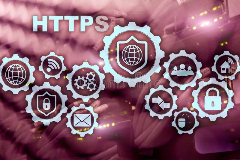 HTTPS, Secure Data Transfer Protocol Used on the World Wide Web Stock ...