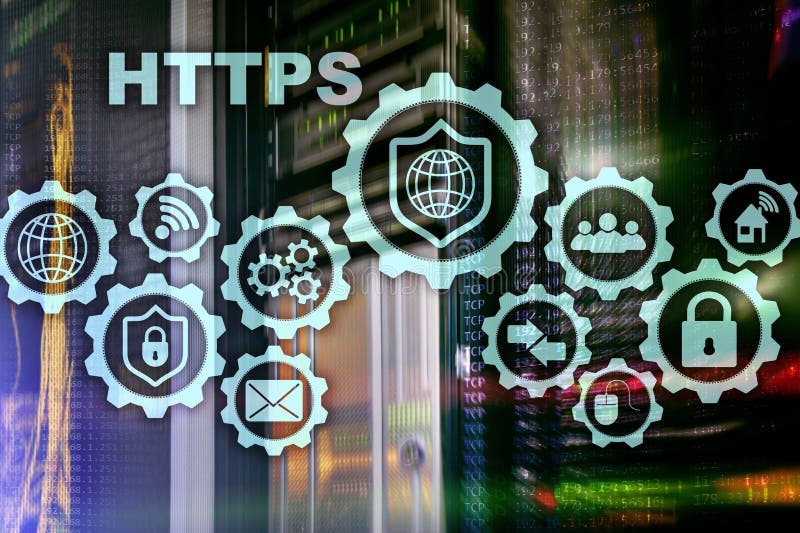 Https Secure Data Transfer Protocol Used On The World Wide Web Stock