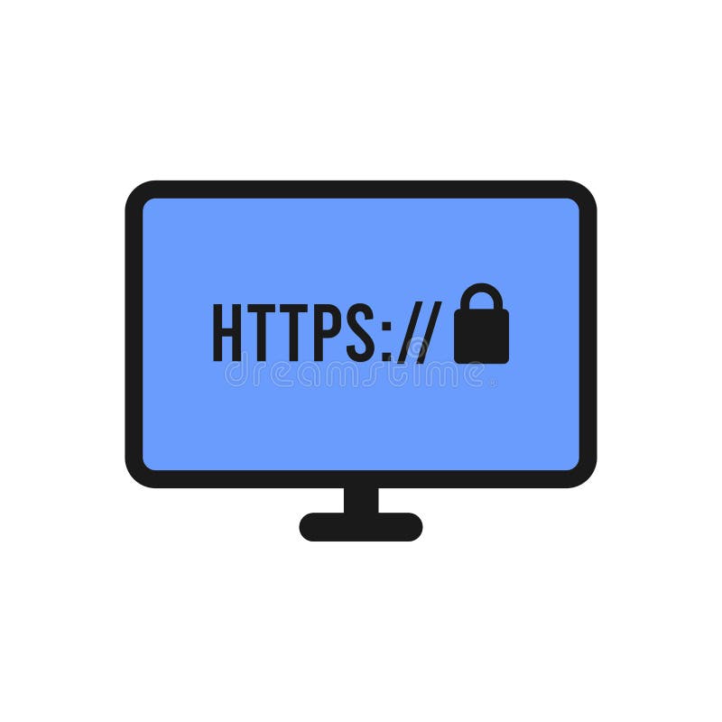 Ssl Secure Certificate Connection Icon Vector Illustration