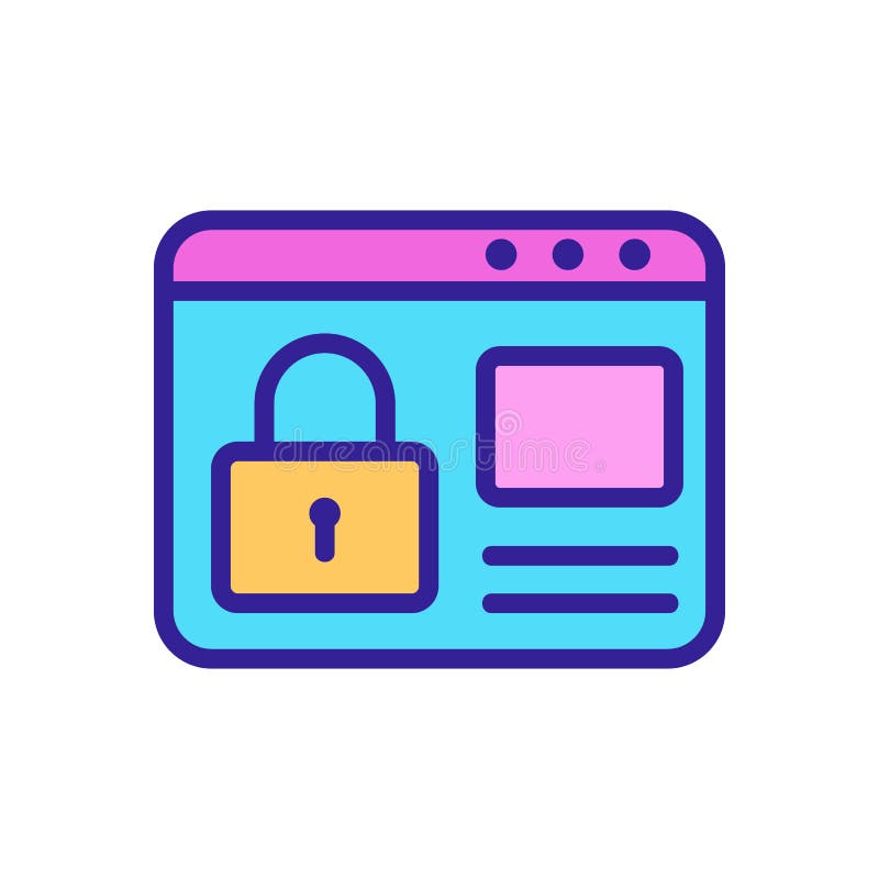 Https Protocol Vector Vector. Isolated Contour Symbol Illustration ...