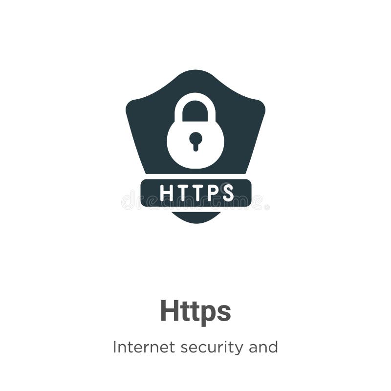 Concept Of HTTPS Secure Connection Sign In Browser Address Stock ...