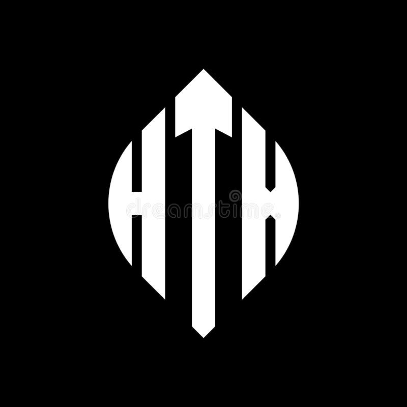 HTX Circle Letter Logo Design with Circle and Ellipse Shape. HTX ...