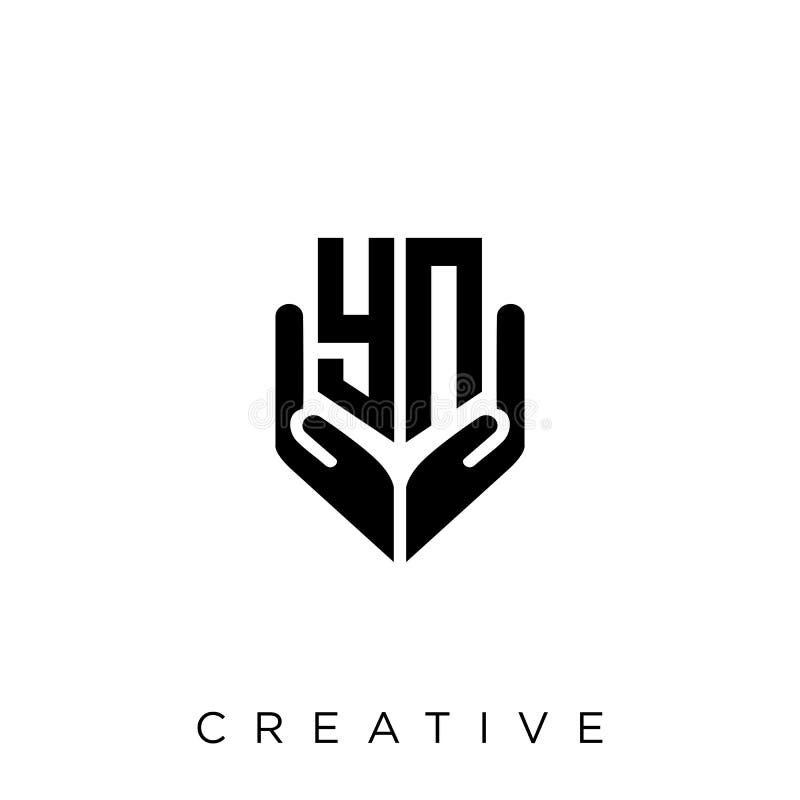 Yn Logo, Shield, Sign, Icon, Symbol, Vector, Hand, Design, Business ...
