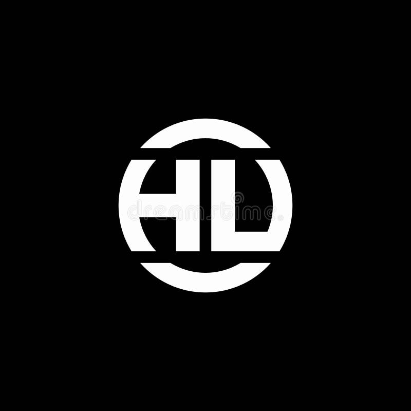 HU Logo Monogram Isolated on Circle Element Design Template Stock ...