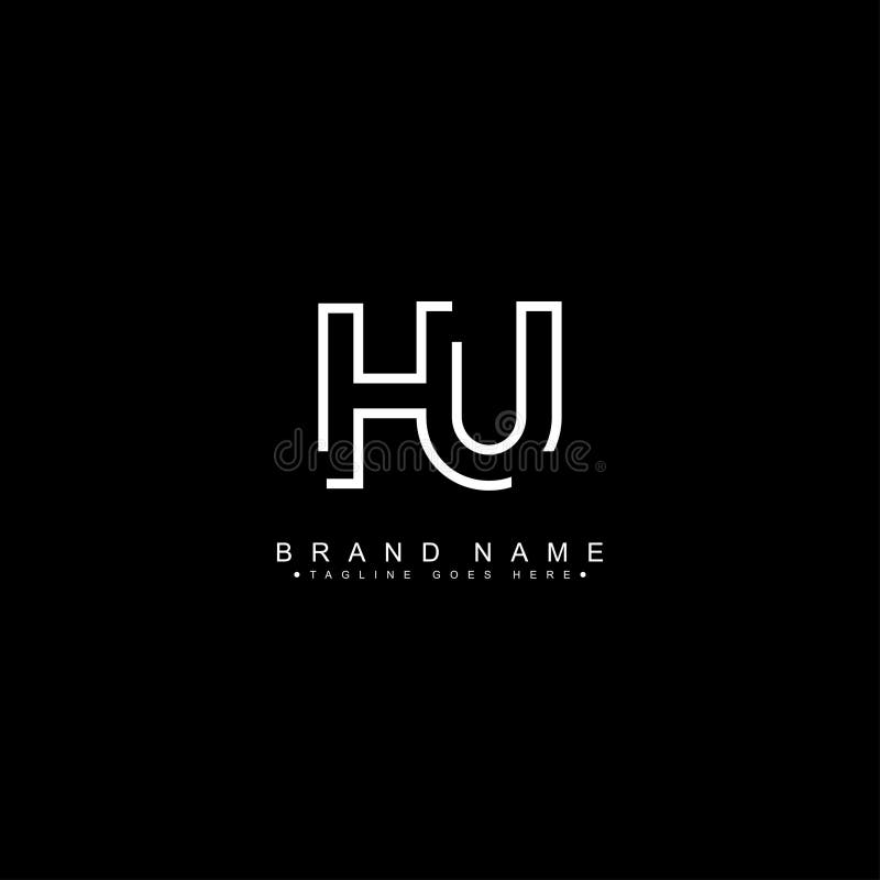 HU Minimal Vector Logo - Simple Business Logo for Monogram H and U ...