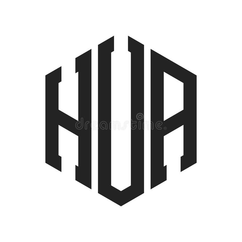 HUA Logo Design. Initial Letter HUA Monogram Logo Using Hexagon Shape ...