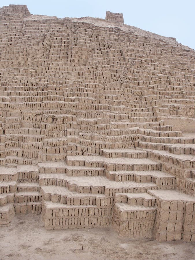 Huaca Pucllana Pyramid in Lima Peru Stock Image - Image of ruins, lima ...