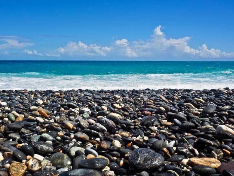 Taiwan Beach Sunny Stone Sea Ocean Stock Photo - Image of beach, stone ...