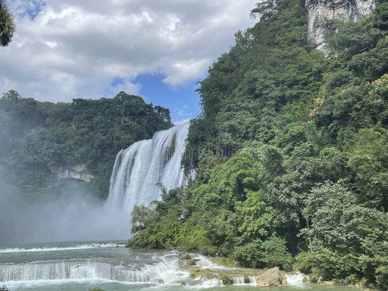 Huangguoshu Waterfall is the Largest Waterfall in China Stock Photo ...