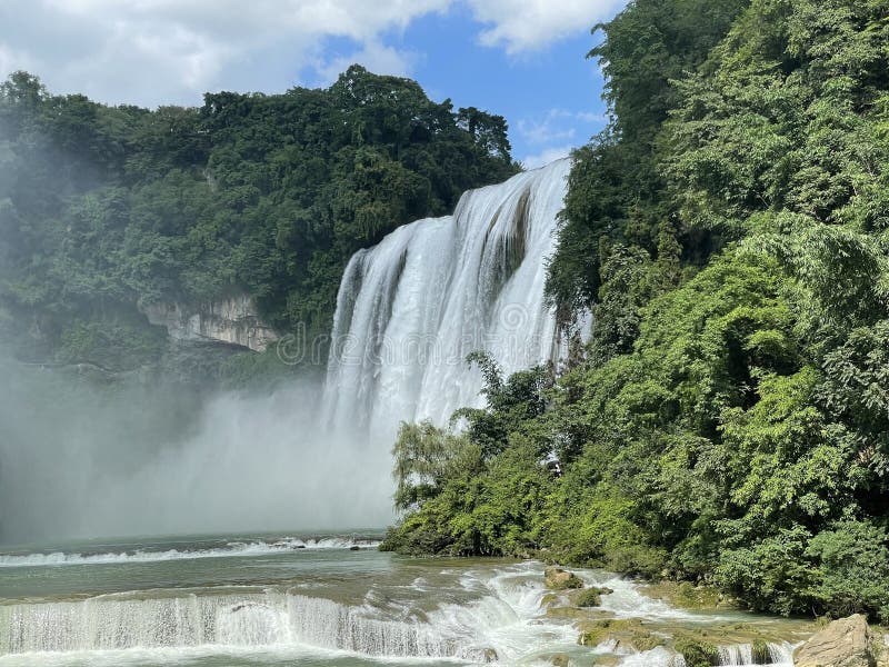 Huangguoshu Waterfall is the Largest Waterfall in China Stock Photo ...
