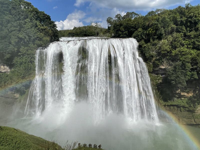 Huangguoshu Waterfall is the Largest Waterfall in China Stock Photo ...